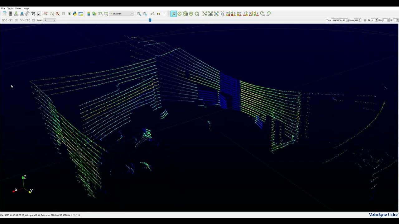 LiDAR Velodyne first test - YouTube