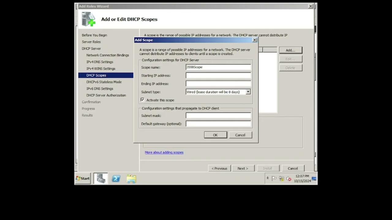How To Setup DHCP Server on Windows 2008 Server R2 - YouTube