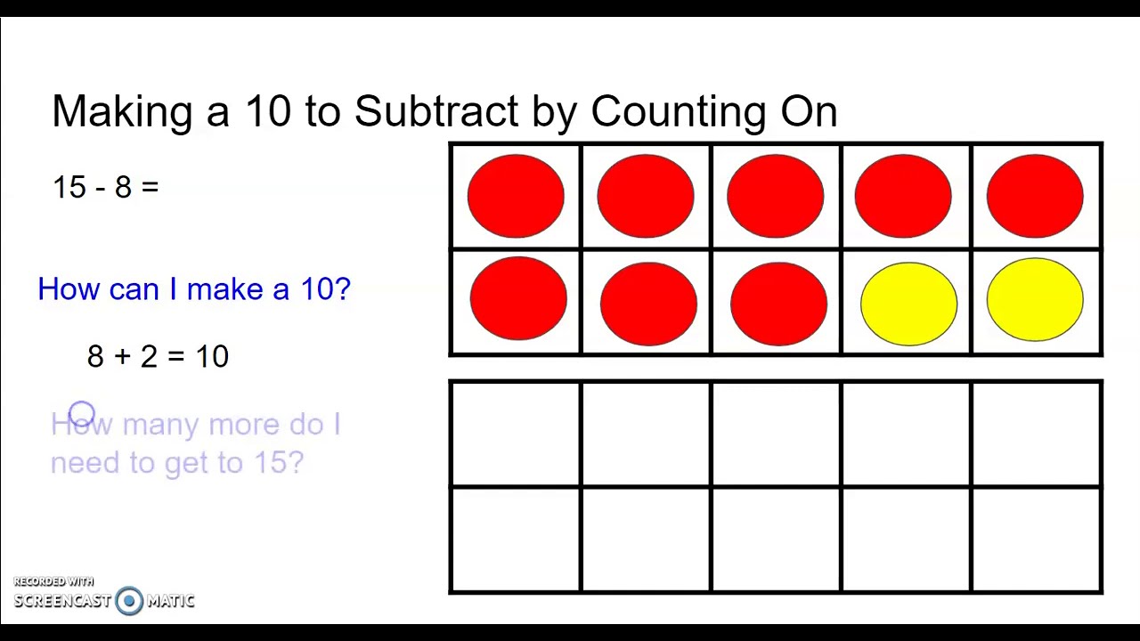 Making a 10 to Subtract - YouTube