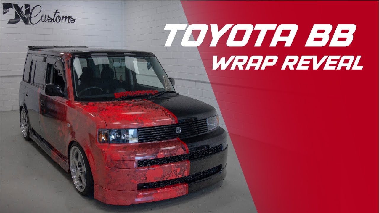 Toyota BB with INSANE full colour wrap reveal - YouTube