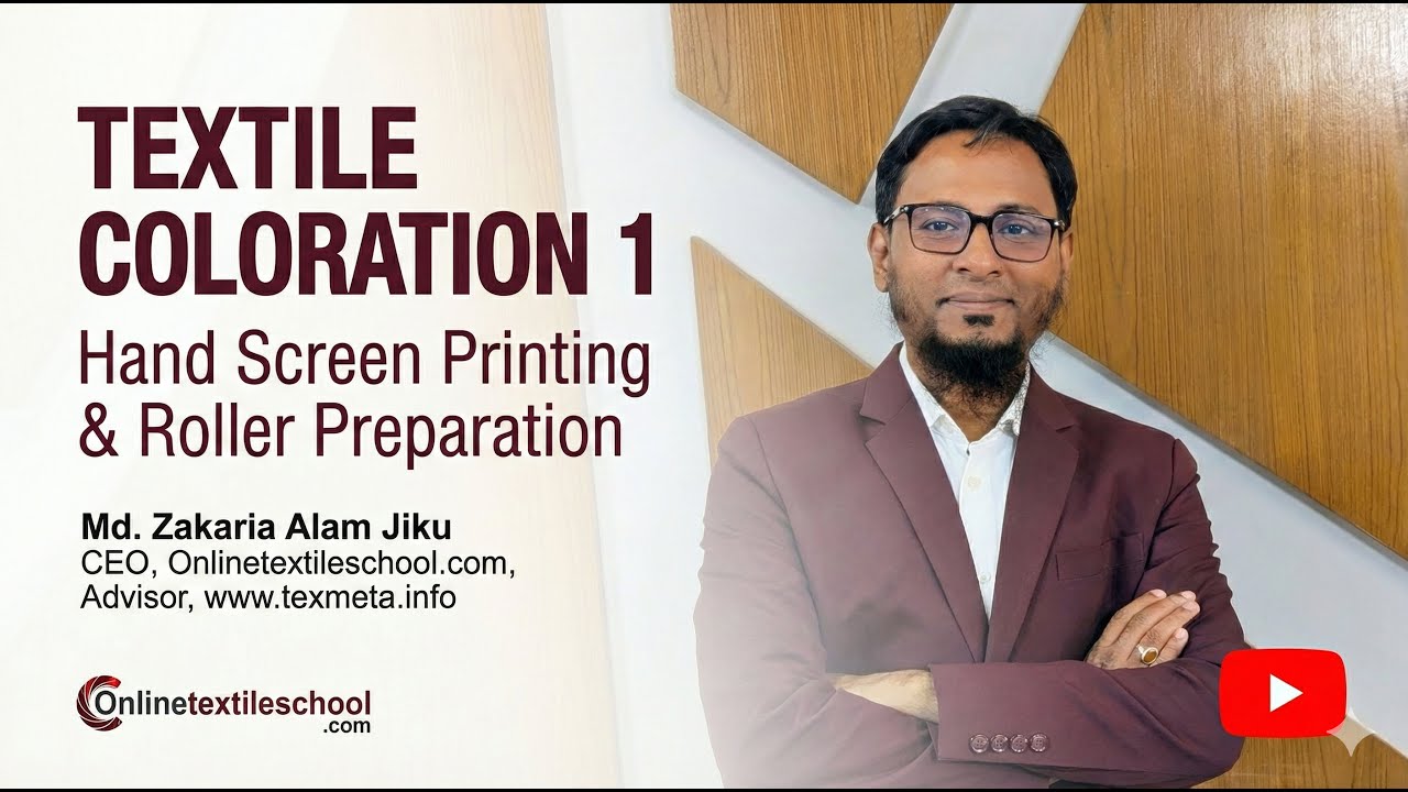 Hand Screen Printing & Roller Preparation - YouTube