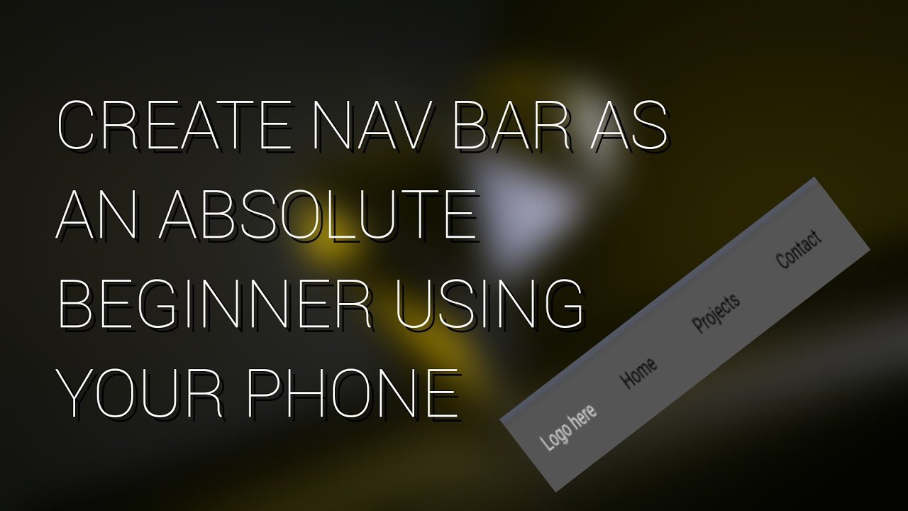 NAV BAR USING ONLY YOUR PHONE - Absolute Beginner - Taglish - YouTube
