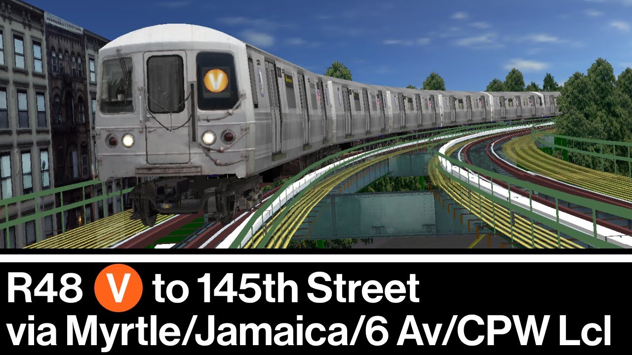 OpenBVE : R48 (V) to 145th Street - YouTube