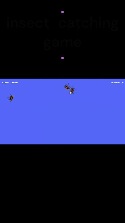 Insect catching game #shorts #coding #programming - YouTube