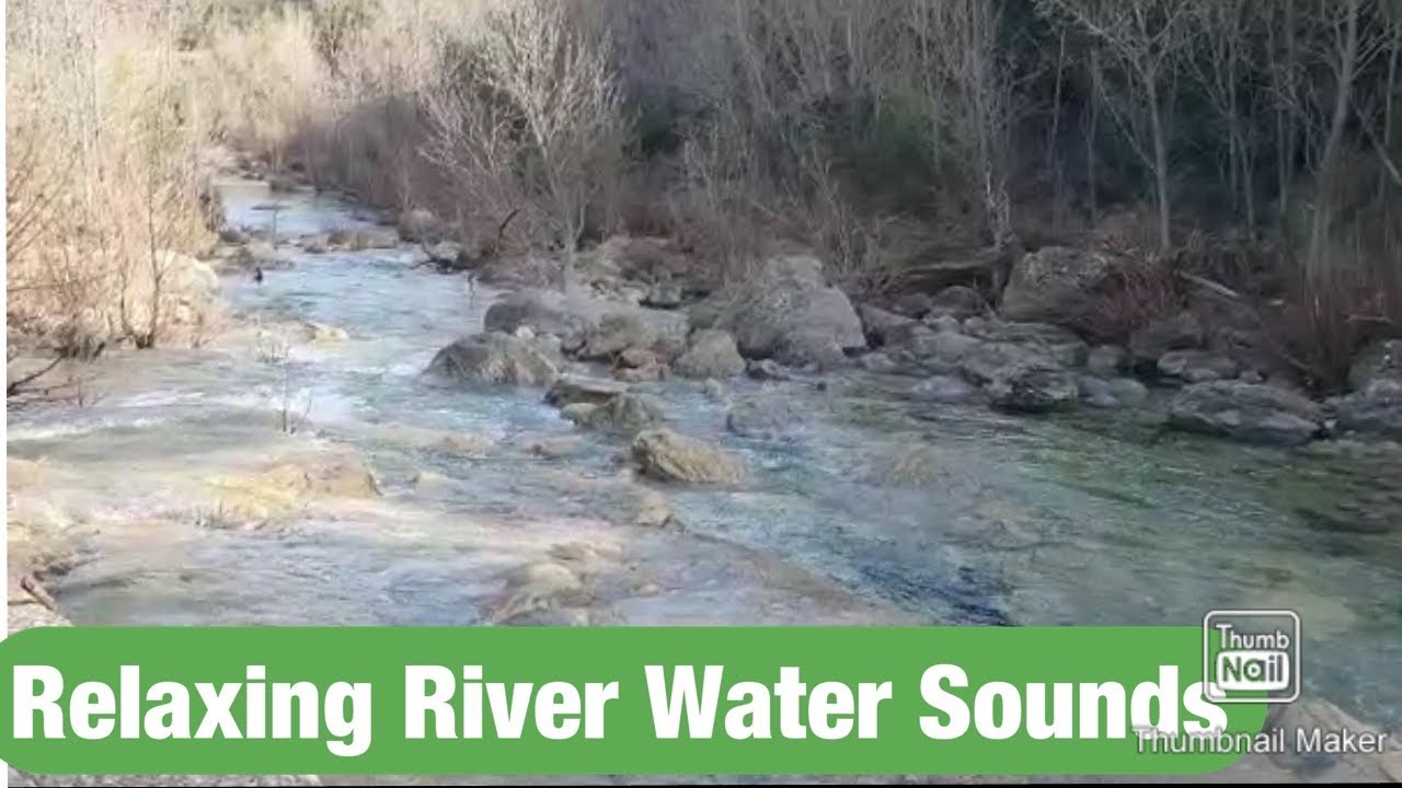 Relaxing Sounds of Water Stream | River Water Noise | Relaxation with ...
