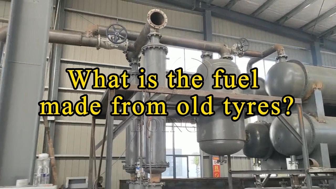 What fuel(TDF) can we extract from waste tire pyrolysis plant? - YouTube