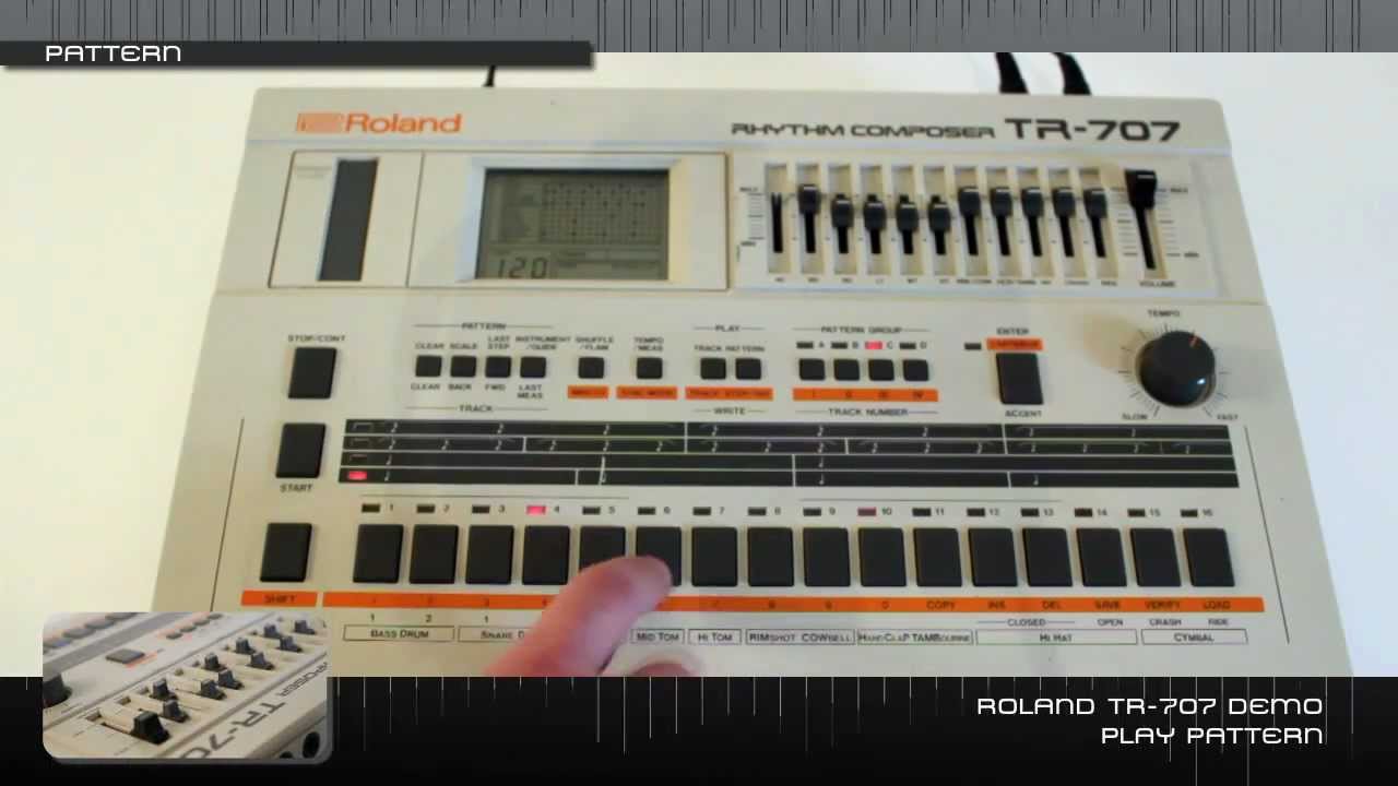 DEMO ROLAND TR-707- HD - YouTube