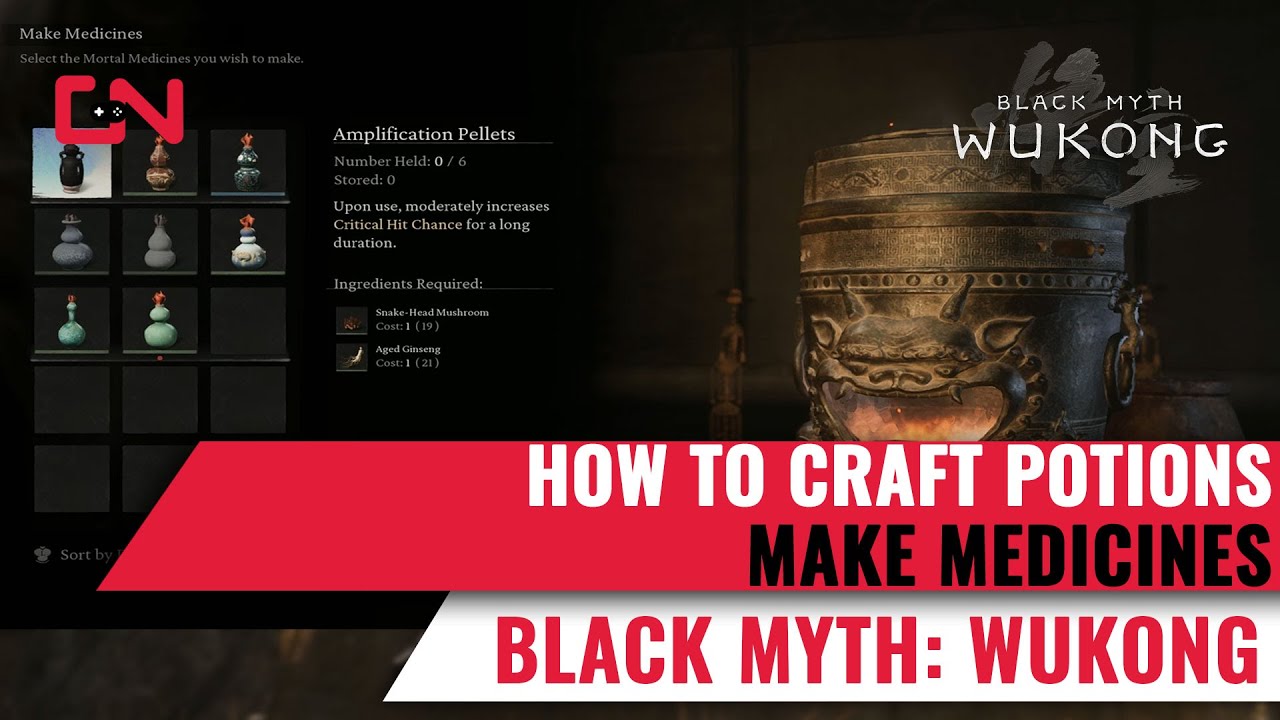 How to Craft Potions - Wukong Make Medicines - YouTube