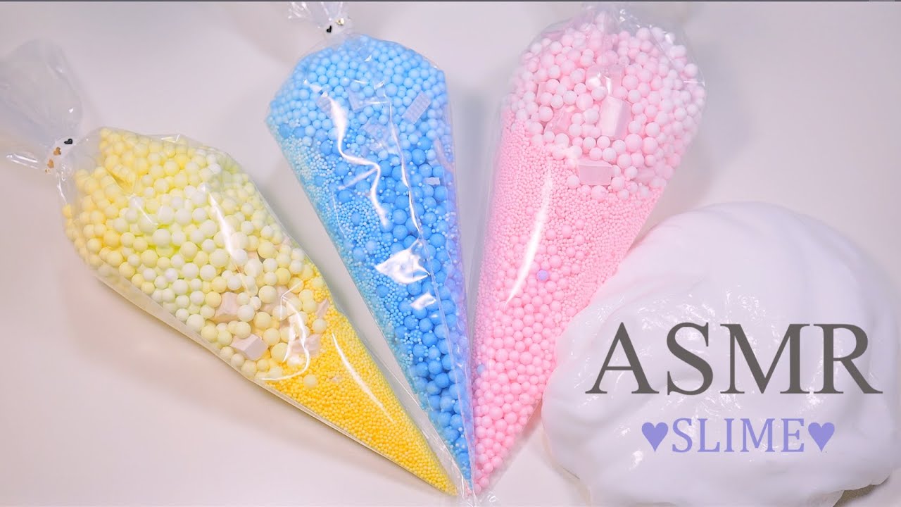 【ASMR】 Piping SLIME （NO TALKING)｜SORA MINI ＆ ASMR - YouTube
