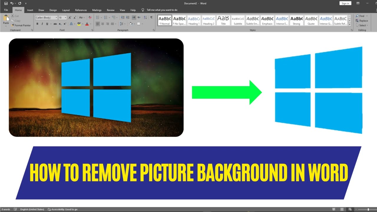 How To Remove Picture Background In Word YouTube How To Remove Picture Background In Word YouTube