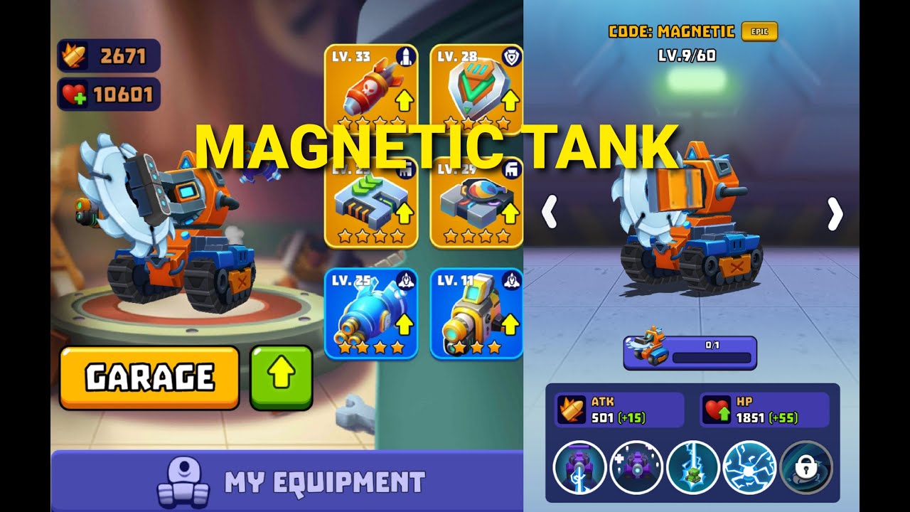 Tank Hero - Magnetic Tank Gameplay - YouTube
