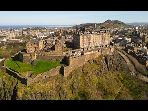 Edinburgh on a Sunny Saturday by Drone in 4K. - YouTube