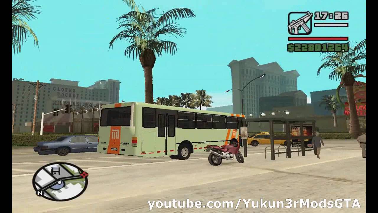Mod Ruta de Autobus (Viaja como pasajero) | GTA San Andreas - YouTube