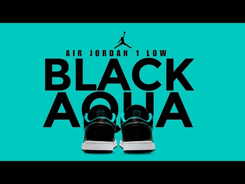 STOP What You’re Doing! Jordan 1 Low Black & Aqua 2025 is a MUST-COP!
