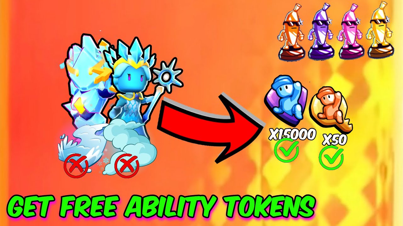 HOW TO GET FREE ABILITY KEYS & TOKENS IN STUMBLE GUYS #stumbleguys ...