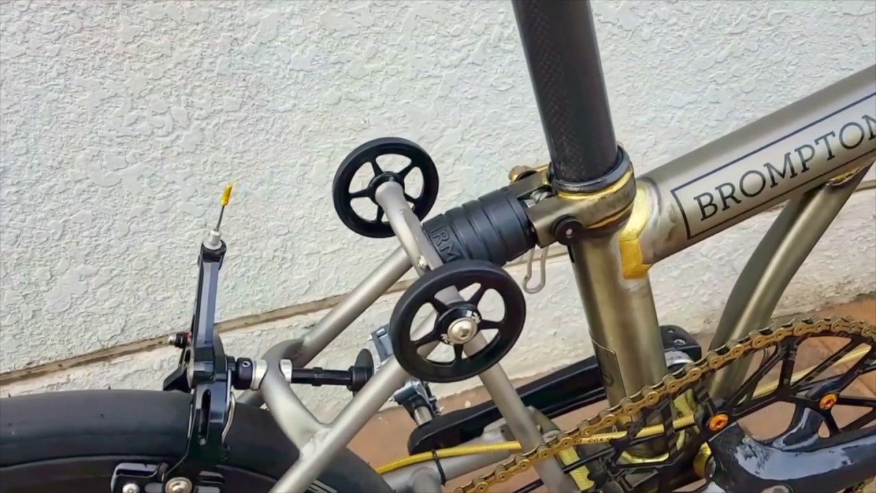 Lightweight Easy Wheels Brompton - YouTube