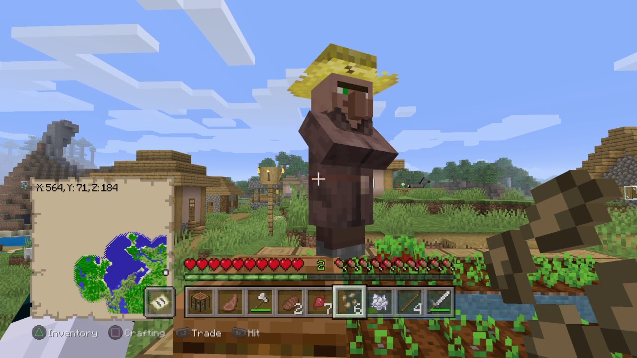 How to Minecraft 2: the villager the spider and the pig - YouTube