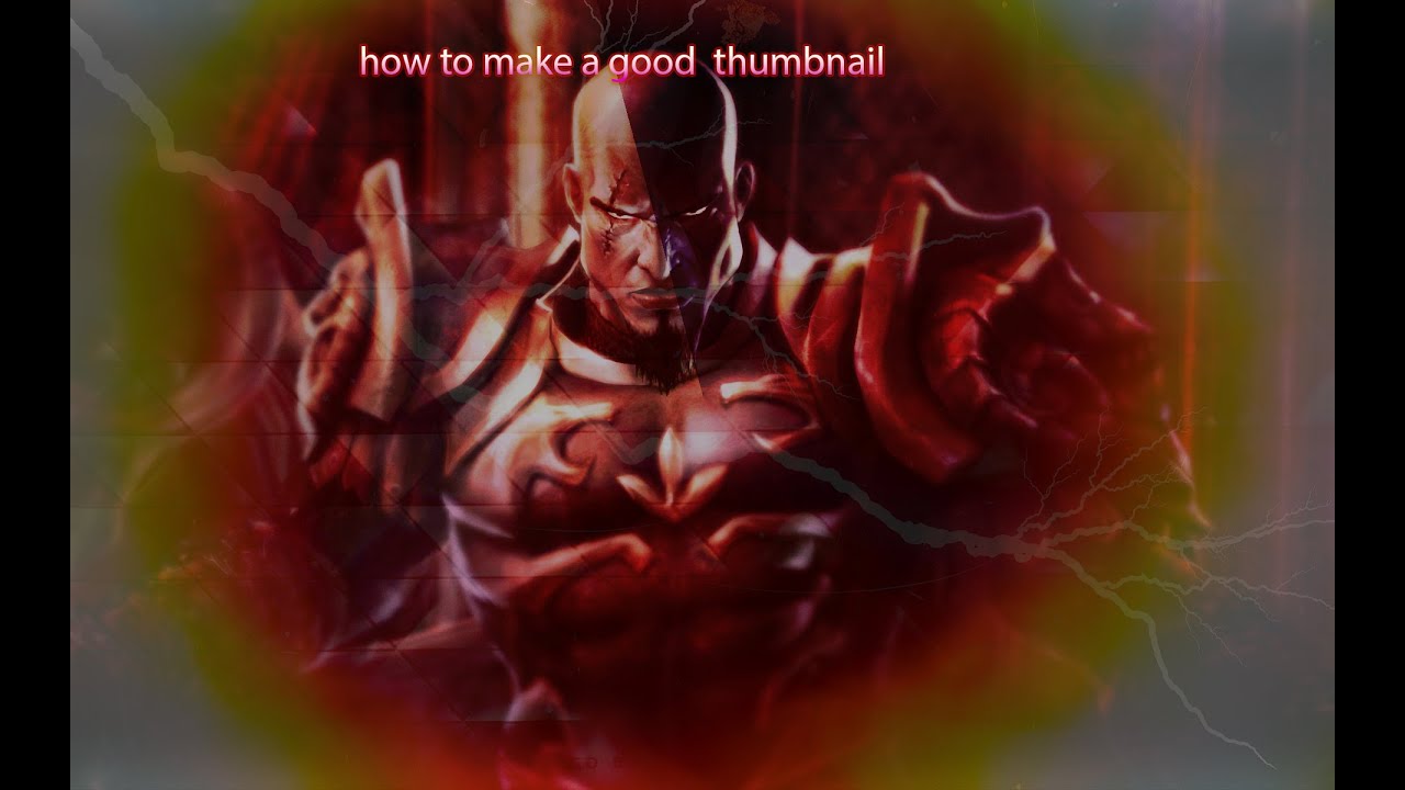 how to make a good thumbnail photoshop - YouTube