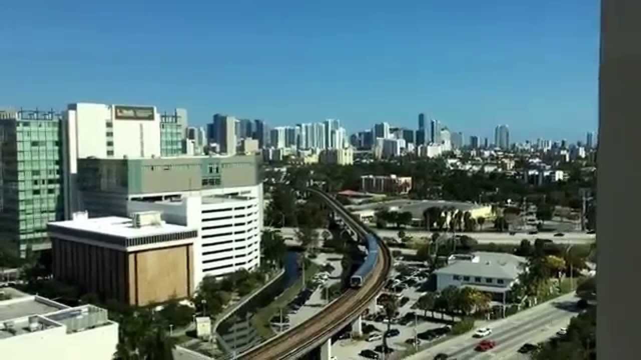 University of Miami Hospital P-House Room 36 view. City of Miami. - YouTube