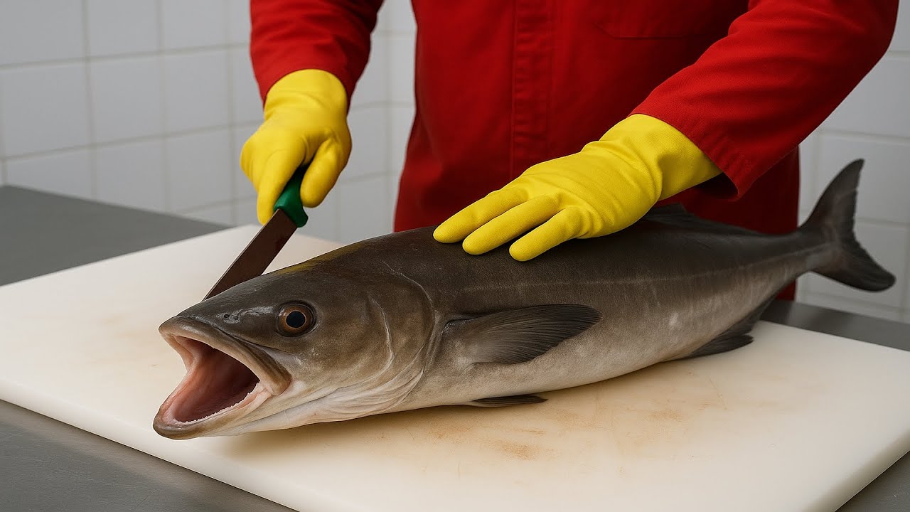 Filleting a Big Cobia Fish Like a Chef | Sharp Knife, Clean Finish ...