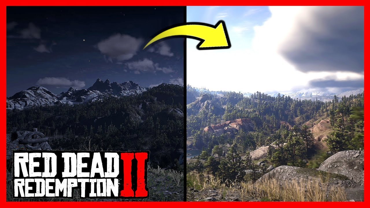 Red Dead Redemption 2 Timelapse | 24 HOURS in 1 MINUTE! - YouTube