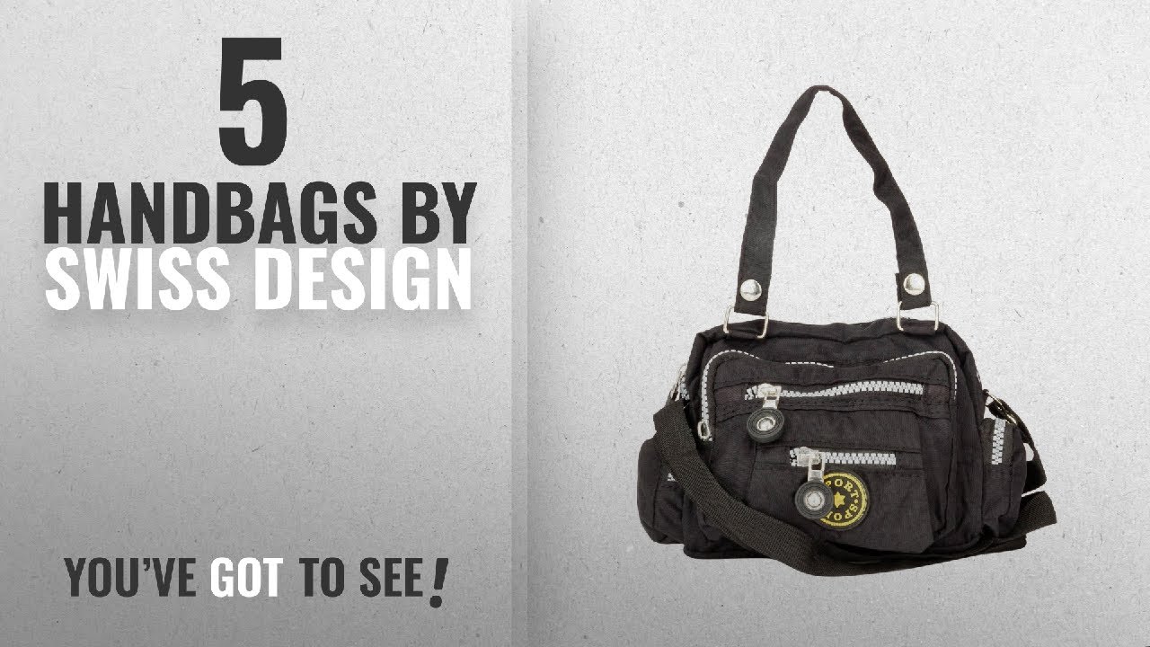 Top 10 Swiss Design Handbags [2018]: Swiss Design Black Casual ...