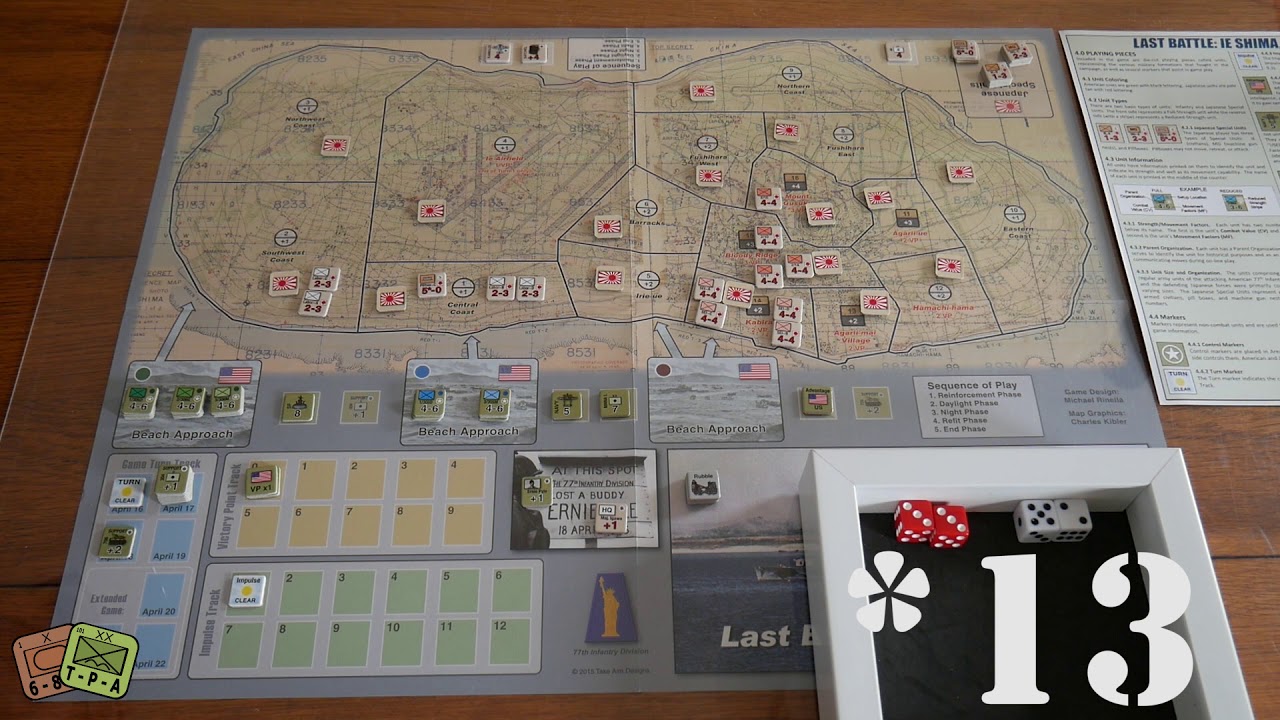 Last Battle: Ie Shima, 1945 - Solo Play Through (part 1 of 2) The ...