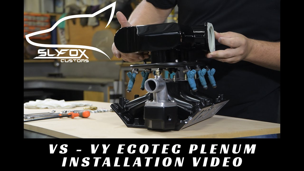 VS - VY ECOTEC V6 PLENUM INSTALLATION - SLYFOX CUSTOMS - YouTube