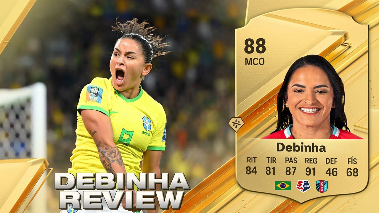 MI CARTA FAVORITA DE LO QUE VA DE EA FC 88 DEBINHA EA FC 24 ORO REVIEW ...
