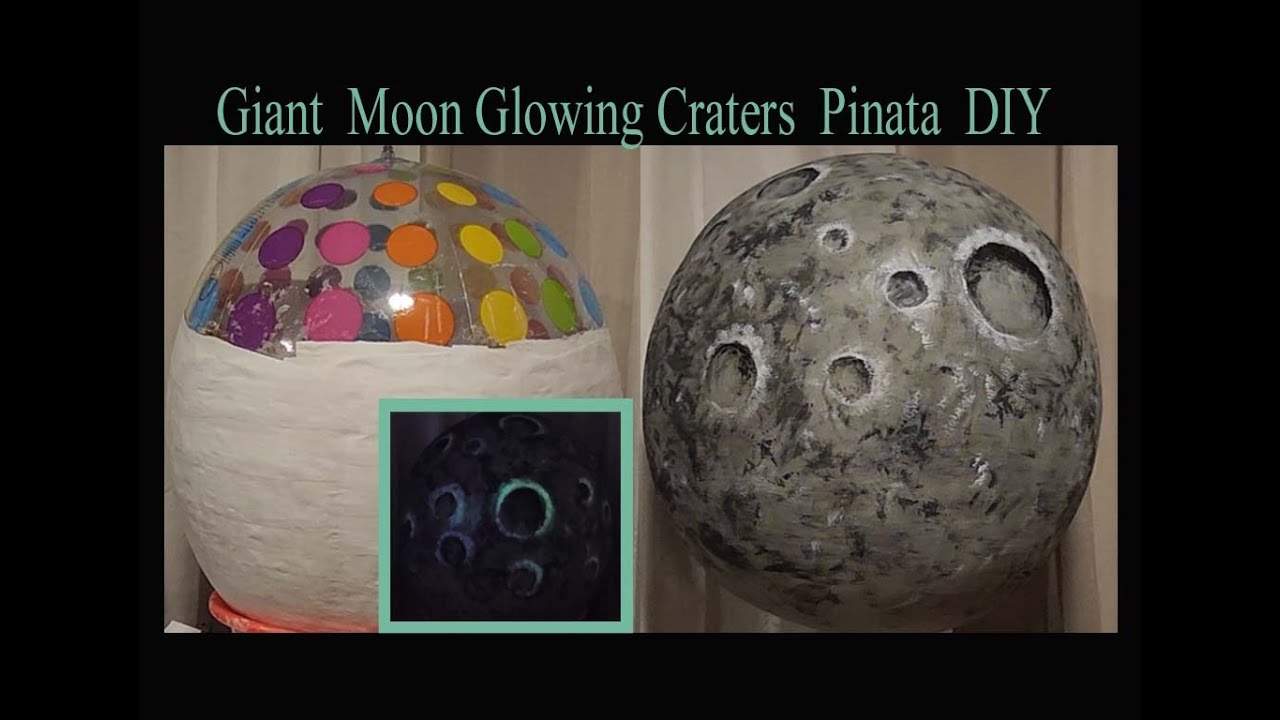 Moon Pinata - Giant Pinata - How to make a huge piñata - Super size ...