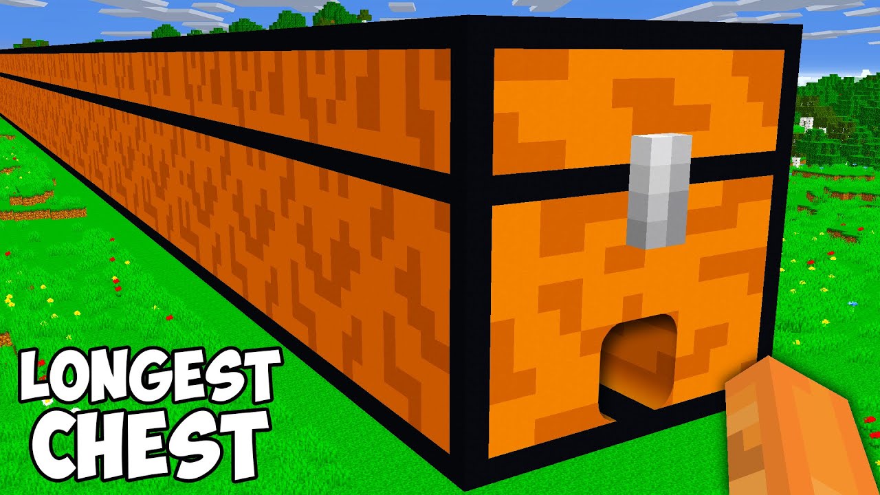 I found a LONGEST CHEST in Minecraft ! What's INSIDE the CURSED CHEST ...