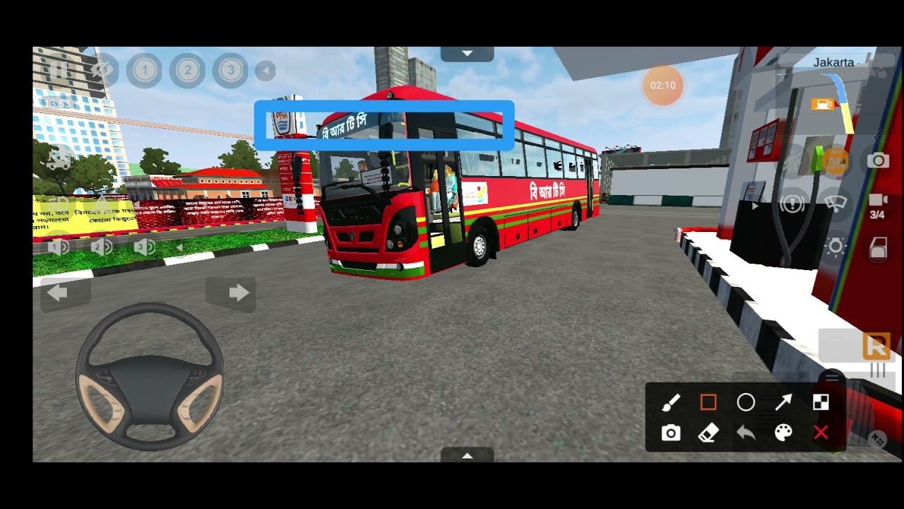 Bussid Mod BRTC Bus Tata 🚌 || The World Gaming BD - YouTube