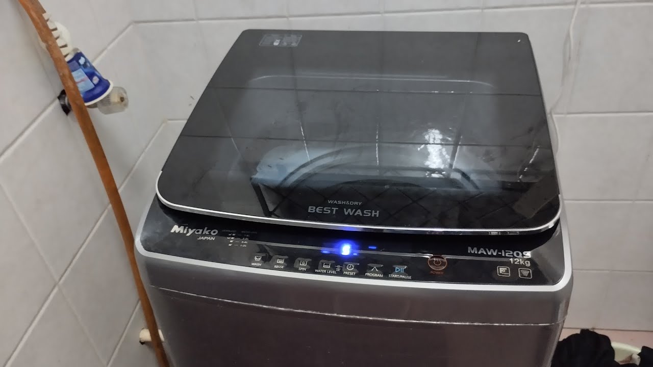 Miyako MAW-12QS 12kg Washing Machine - overflow rinse pulsator spin ...