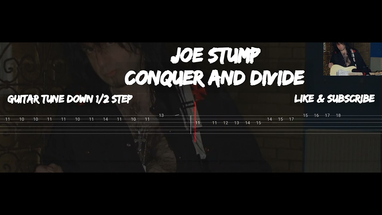 Joe Stump - Conquer And Divide ( Tab Guitar ) - YouTube
