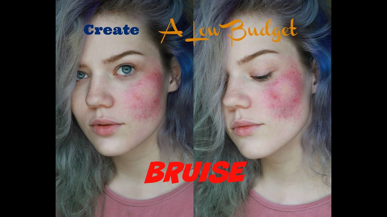 Bruise makeup on a low budget - YouTube