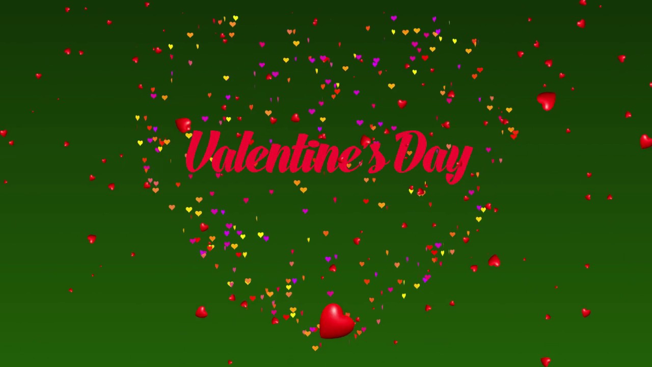 Valentine's Day Heart and Love Effect Green Screen Effects - YouTube