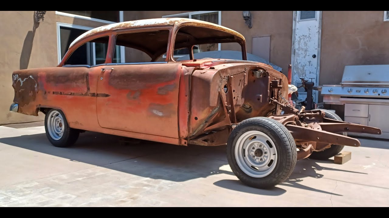 '55 Chevy 210 Delray Walk Around and Build Plans - YouTube