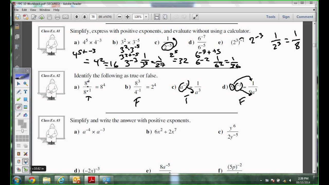 Unit 4 Lesson 3-Math10-Integral Exponents - YouTube
