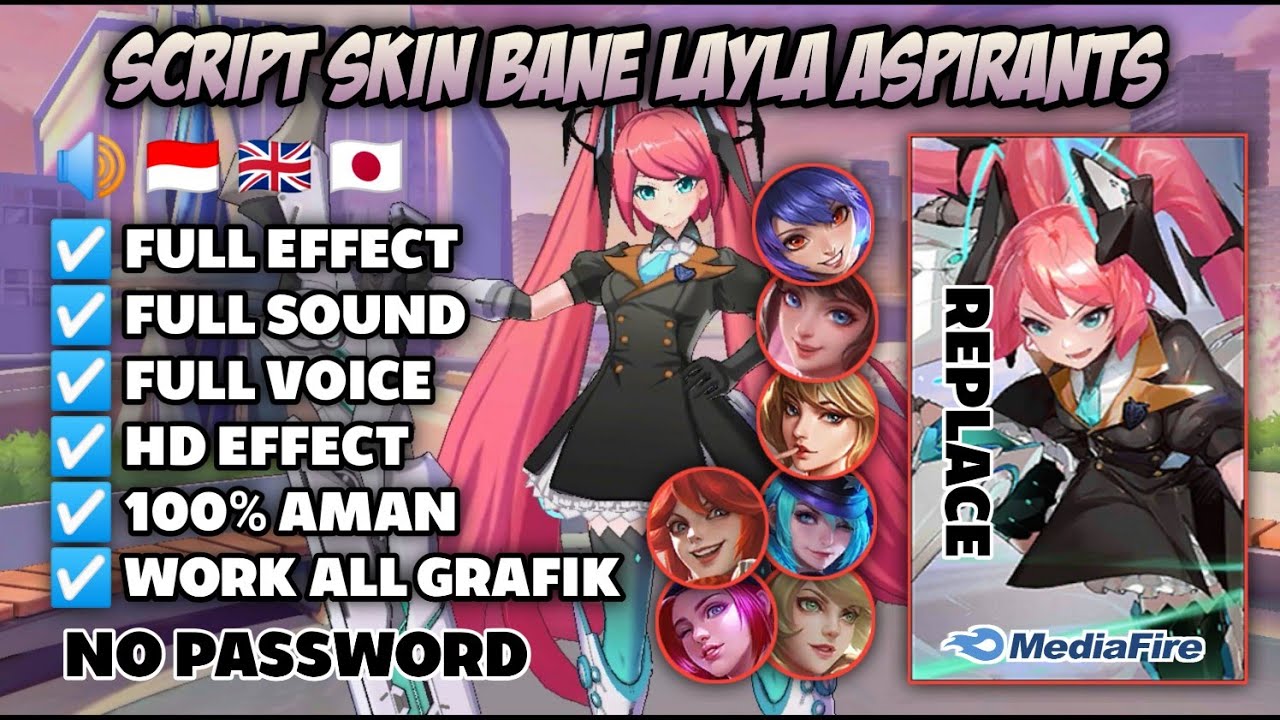 SCRIPT SKIN LAYLA ASPIRANT MISS HIKARI - FULL EFFECT & VOICE - NO ...