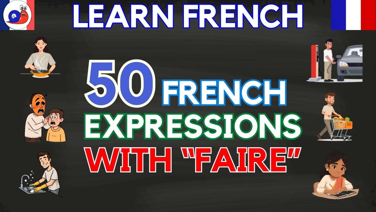 Learn 50 French expressions with the verb FAIRE - YouTube
