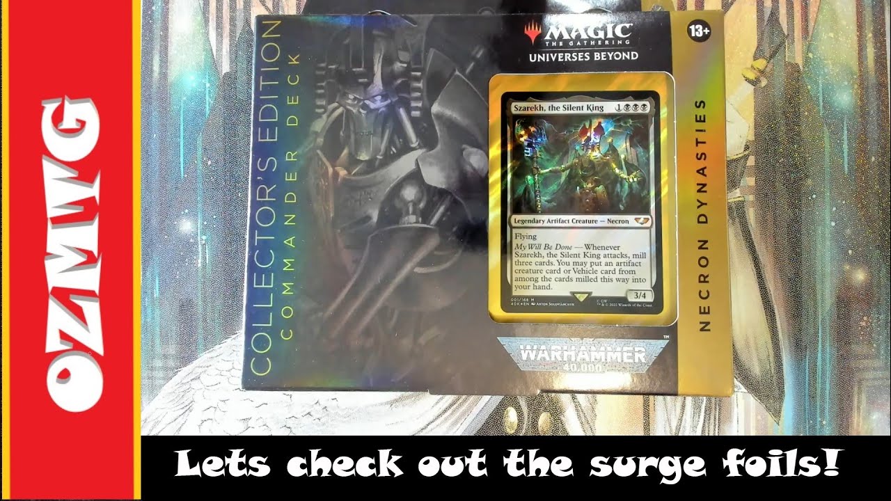 WH40K Collectors Edition Commander Deck - Necron Dynasties. Surge Foil ...