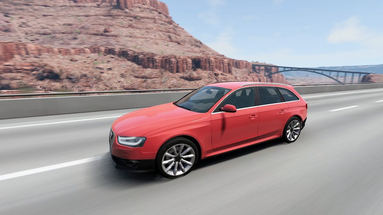 BeamNG drive Audi A4 Avant B8 2012 Car Show Test Drive Crash BeamNG drive Audi A4 Avant B8 2012 Car Show Test Drive Crash