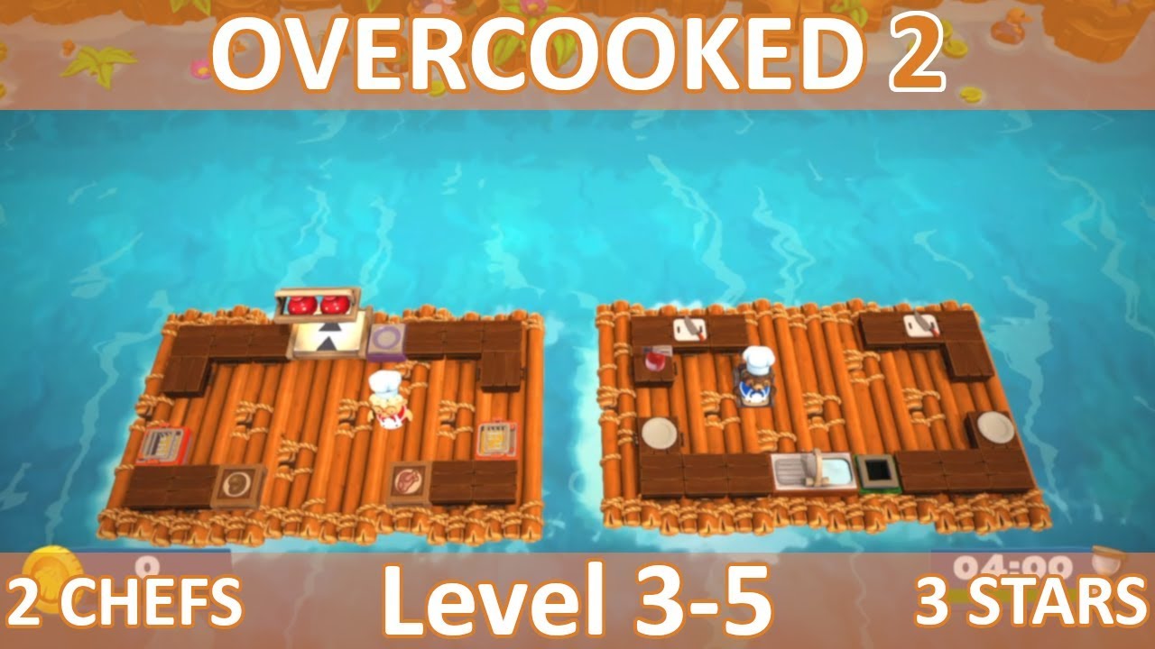 Walkthrough | Overcooked 2 | Level 3-5 | Three Stars | Two Chefs ...
