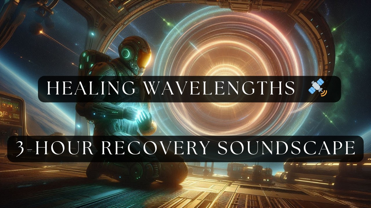 Healing Wavelengths 🌀 3-Hour Space Station Ambient Music for Recovery ...