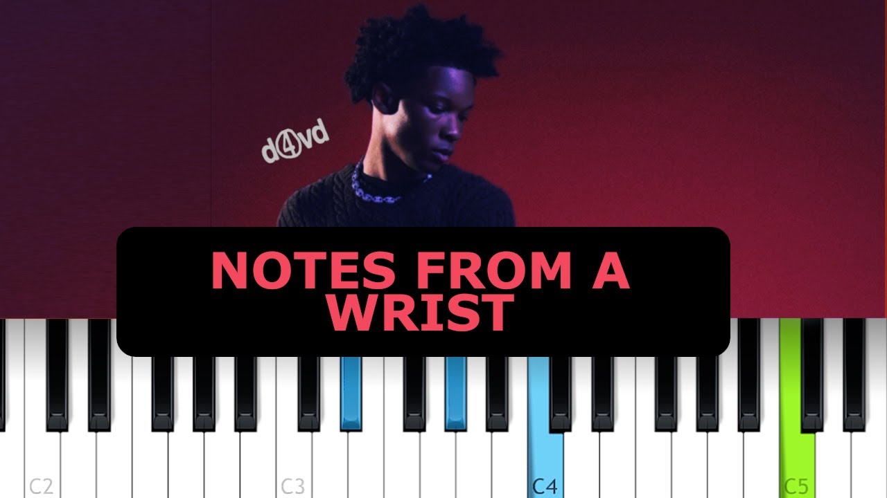d4vd - Notes From A Wrist (Piano Tutorial) - YouTube