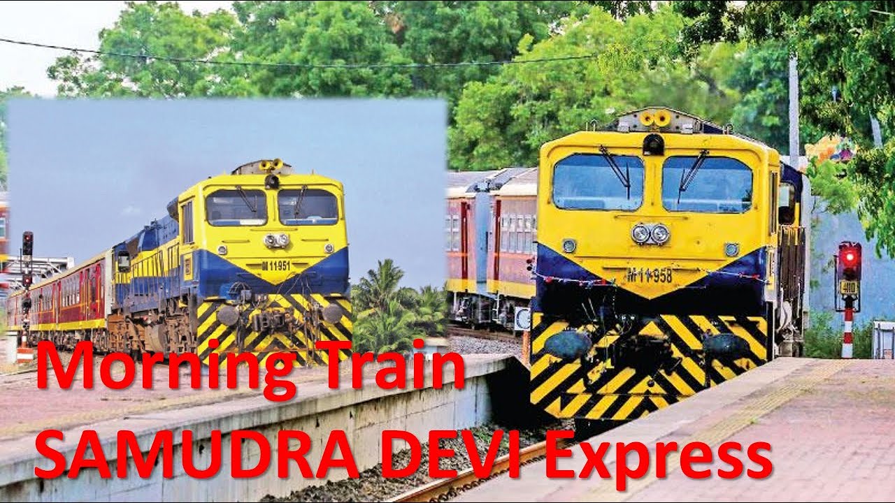 Early Morning SAMUDRA DEVI Express Train from Galle to Colombo - YouTube