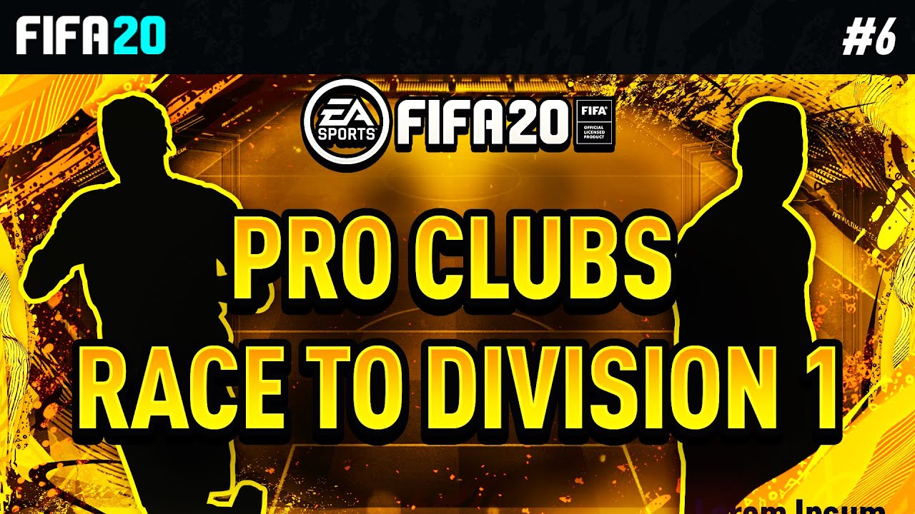 FIFA 20 PRO CLUBS Gameplay | Race to Division 1 | #6 - YouTube