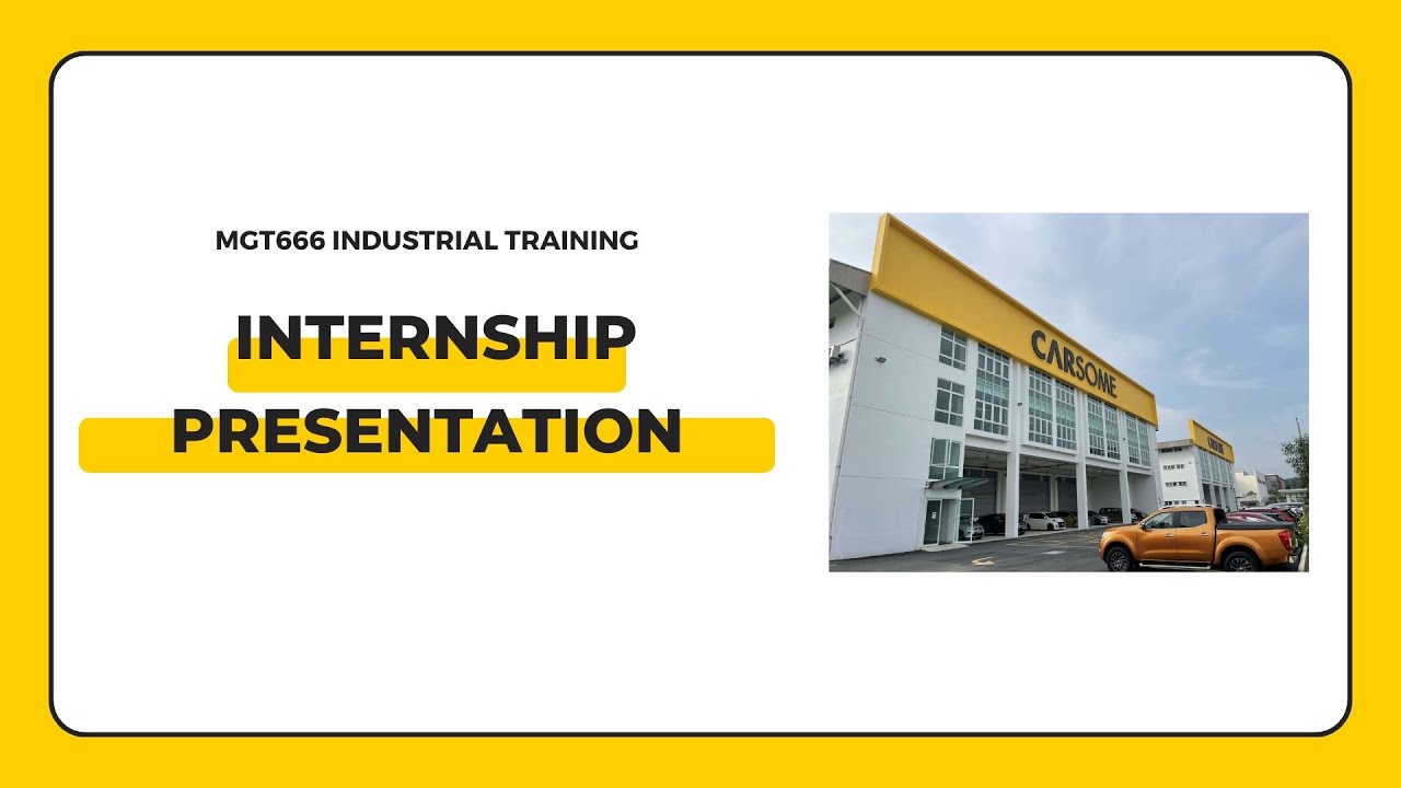 MGT666_INDUSTRIAL TRAINING REPORT VIDEO - YouTube