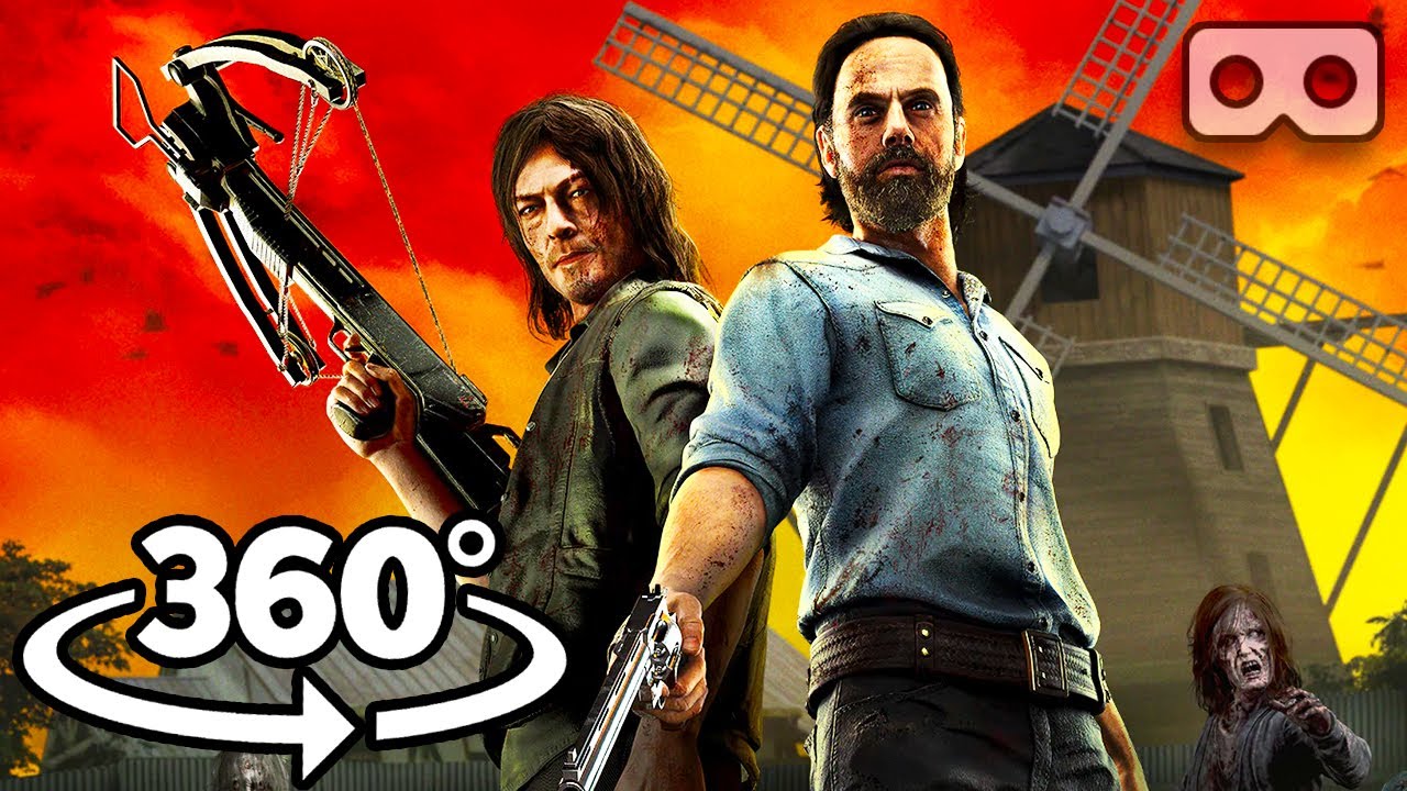 Killing Zombies 360 VR Video | The Walking Dead VR 360 - YouTube
