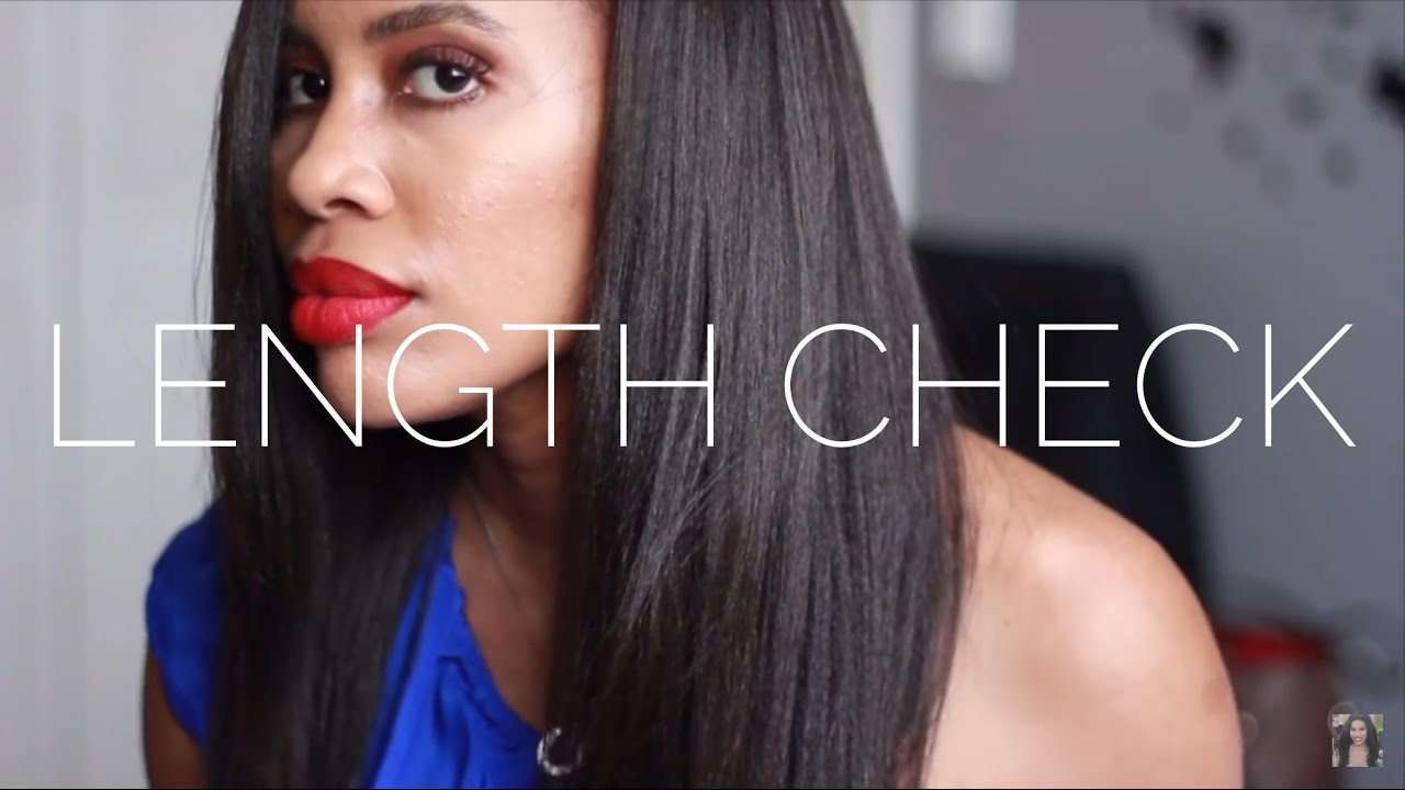 LENGTH CHECK [waist length + trim] - YouTube